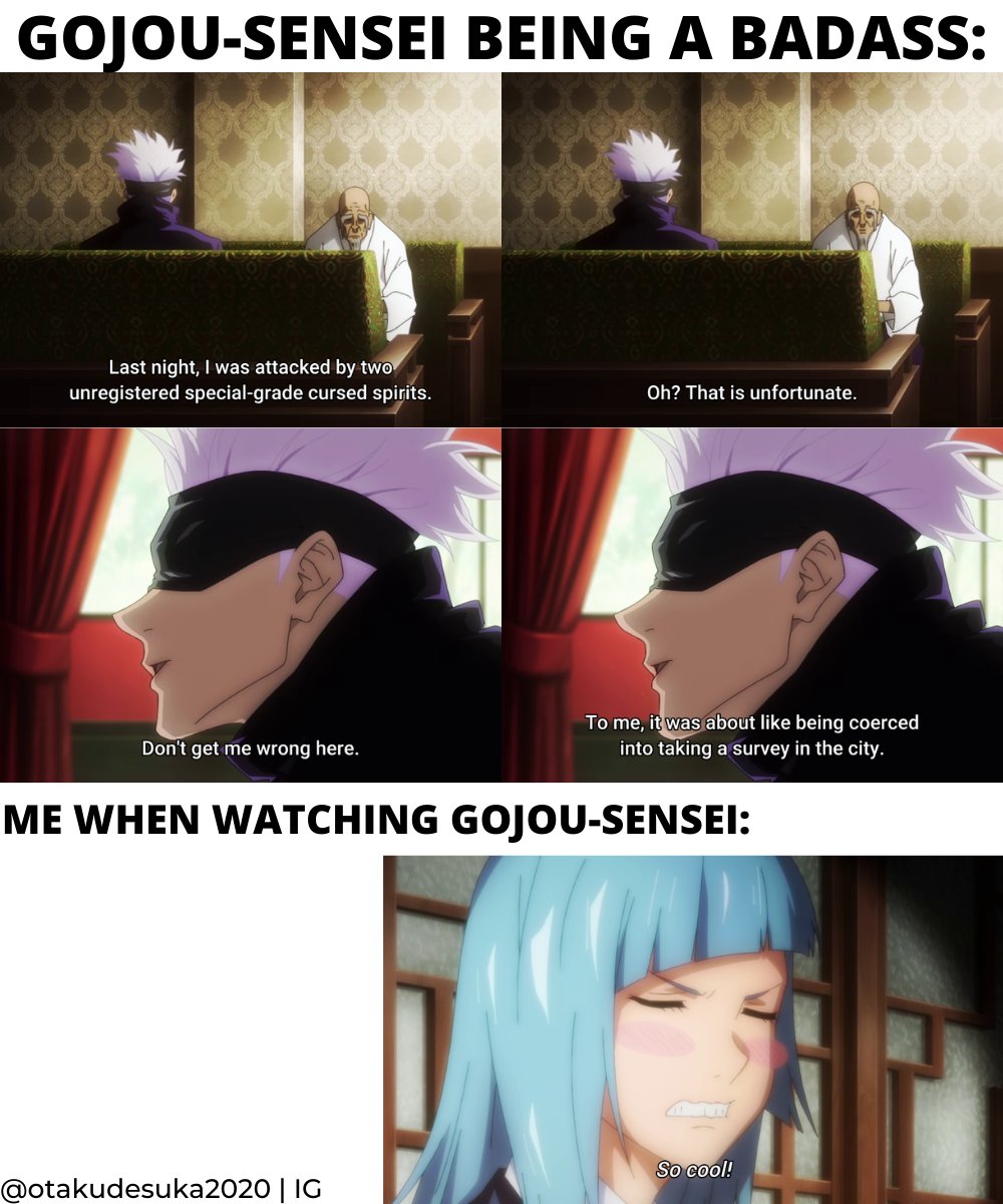 Jujutsu Kaisen Gojo Meme