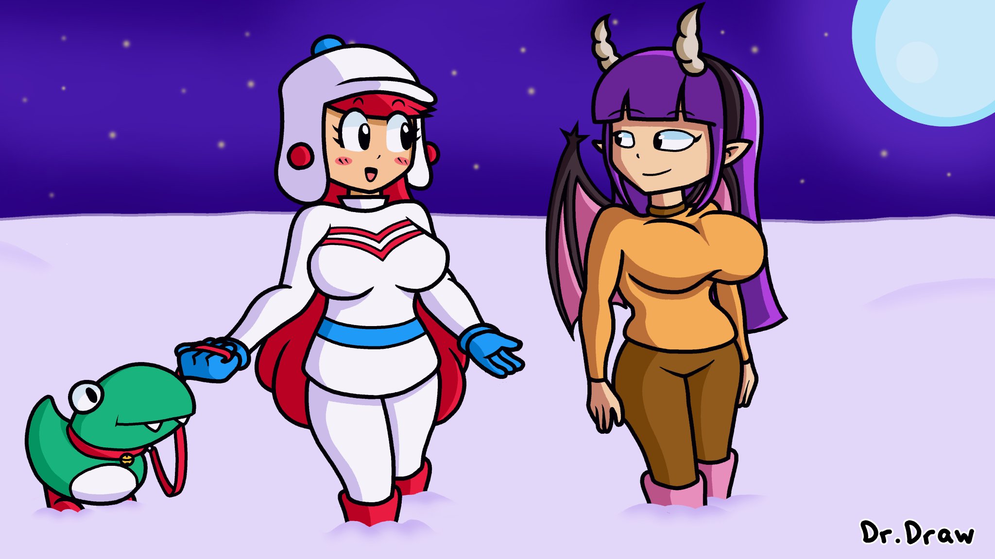 Dr. Draw on Twitter: "Christmas present for @scruffmuhgruff , I drew some of his characters ...