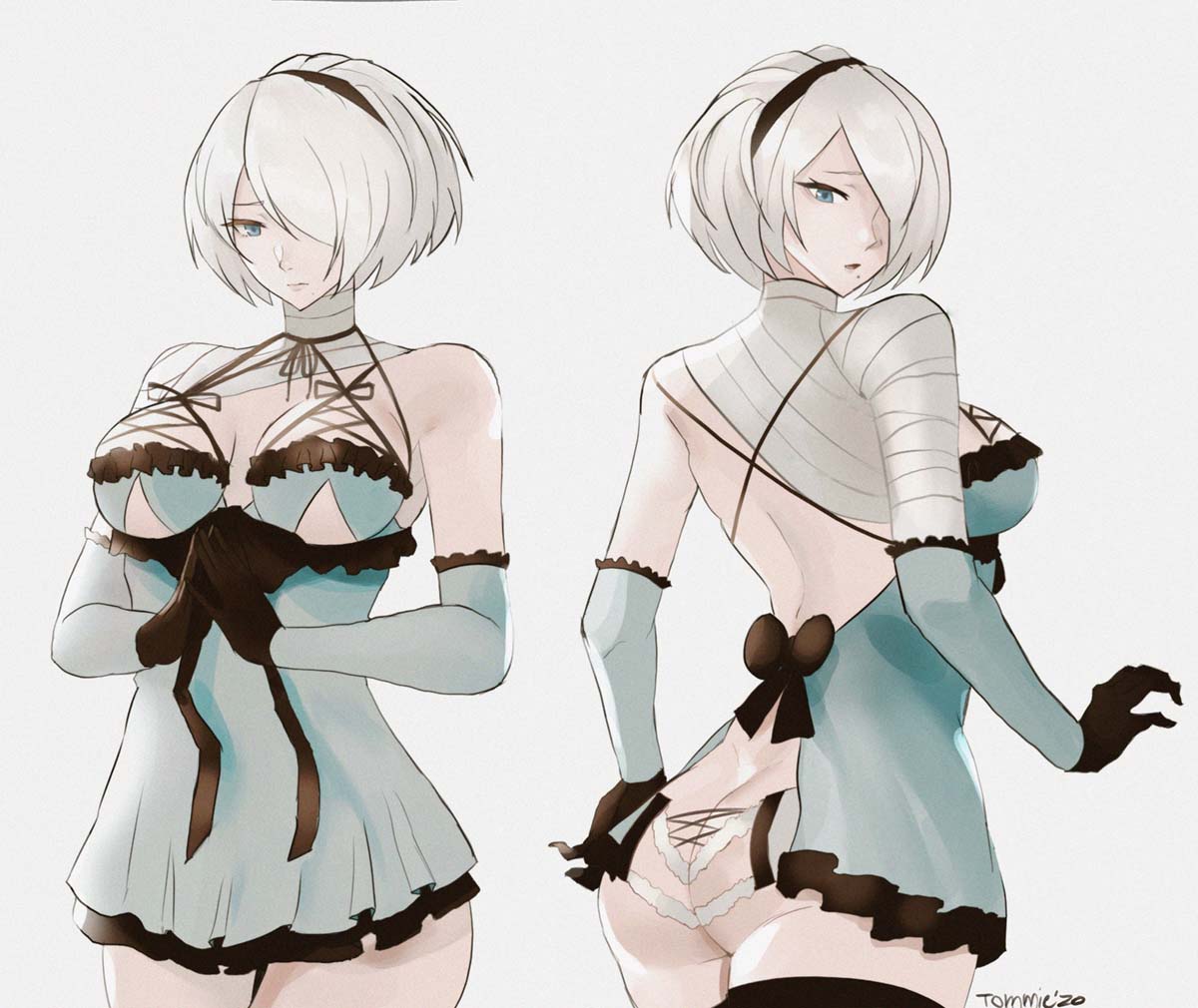 2B in Kaine's outfit : r/Kappachino
