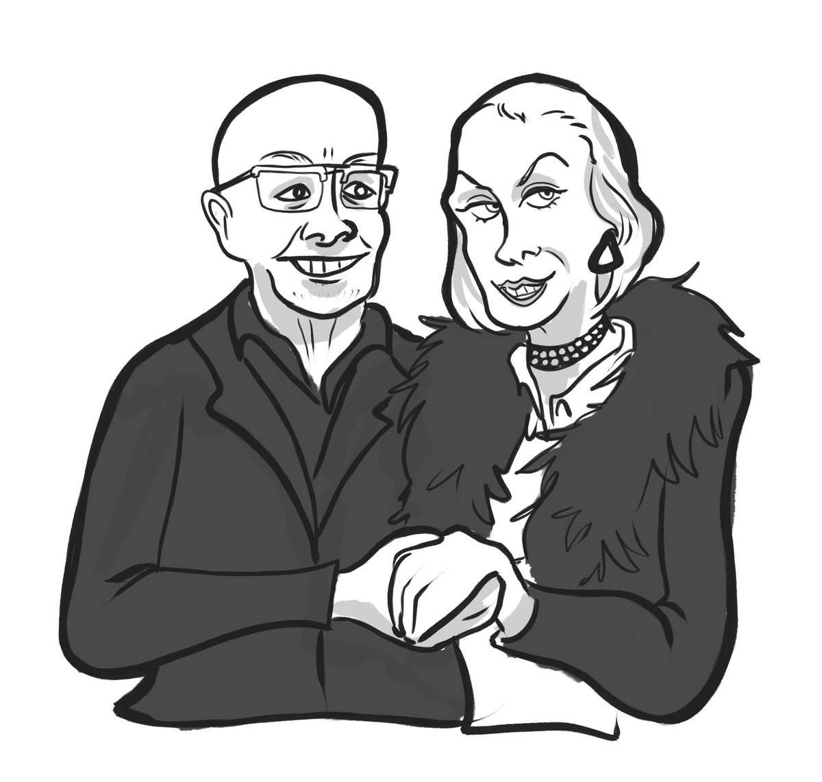 「Happy brian Eno awareness month to Brian Eno and his wife br」MIRの漫画