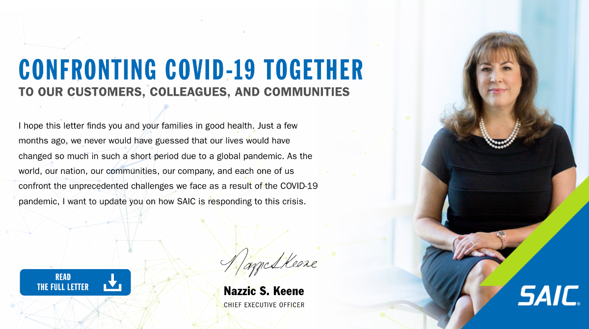 SAIC on Twitter: "We support those on the frontlines of the #COVID19 pandemic and are taking ...