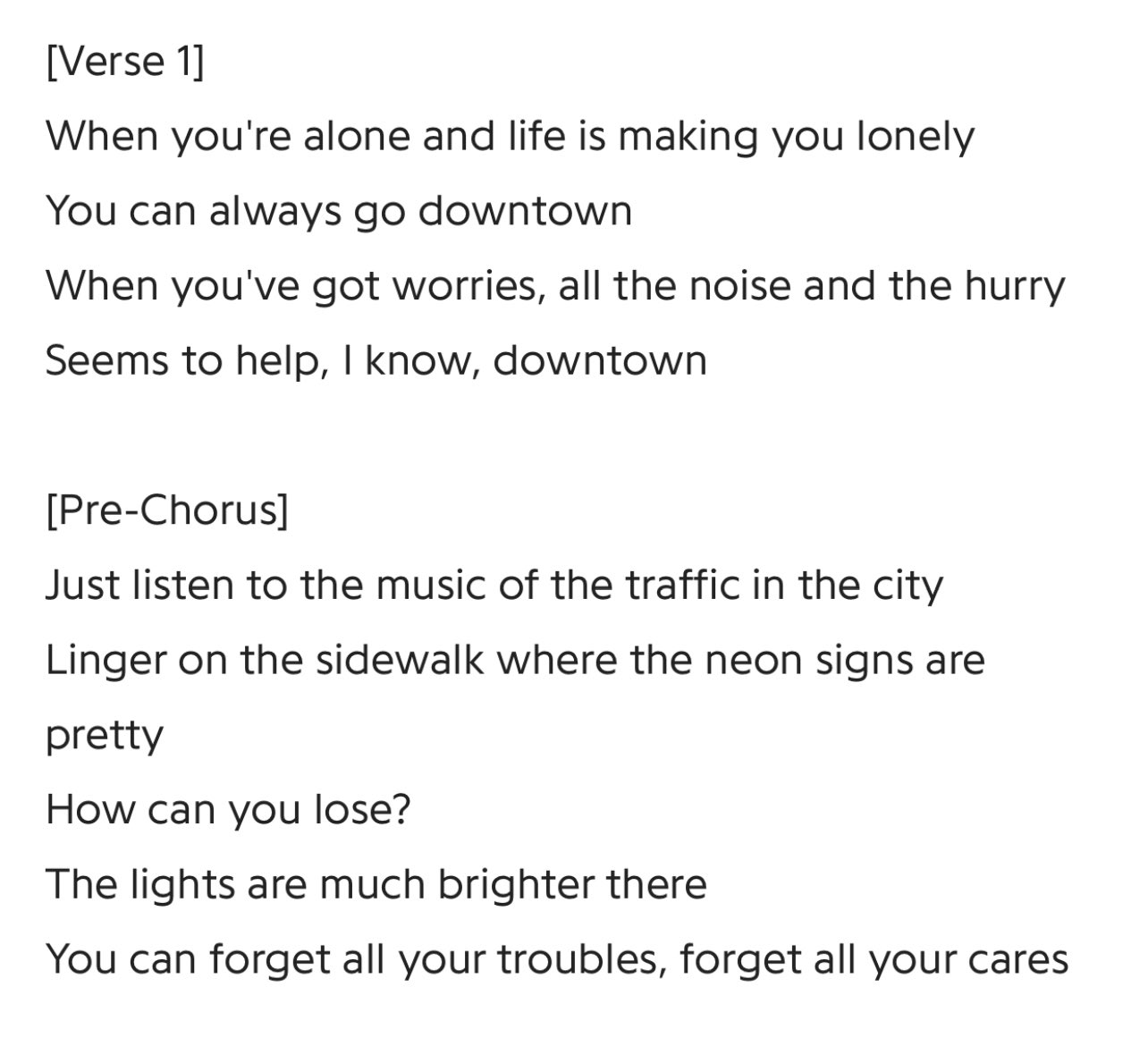 Downtown By Petula Clark Lyrics Sale | emergencydentistry.com
