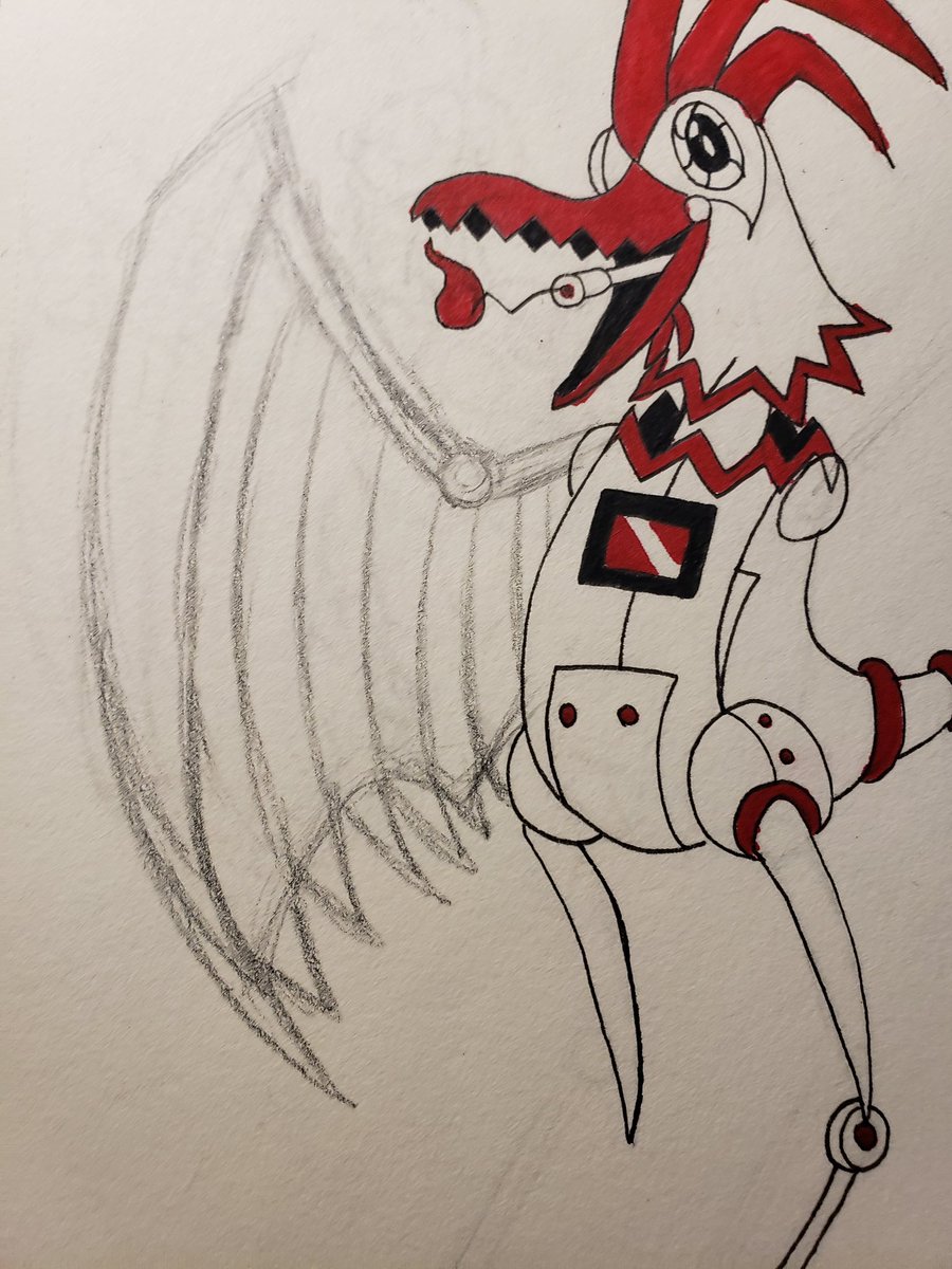 「WIPs Robo Cluck was easy as hell. Digital editing here and 」🧇ᗯᗩᖴᖴ|🦋🧇の漫画