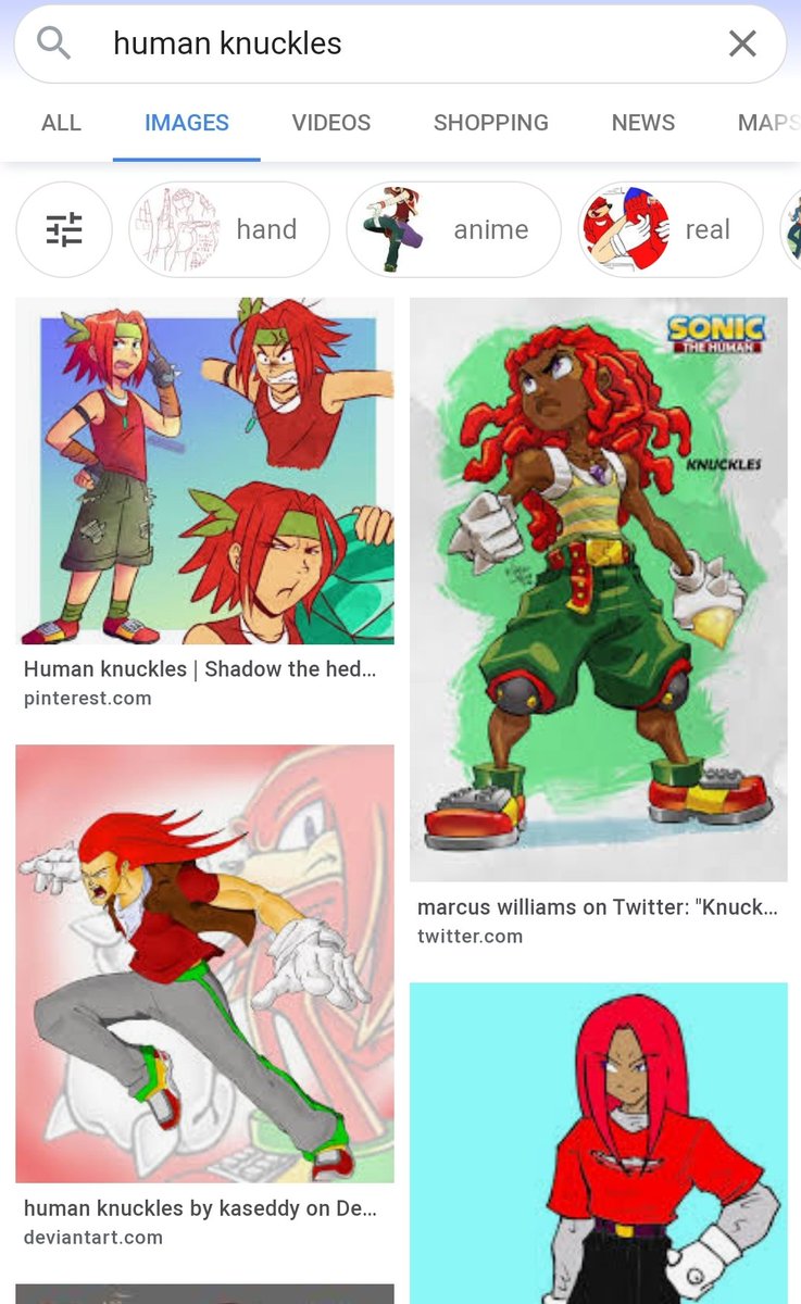 Human Knuckles The Echidna
