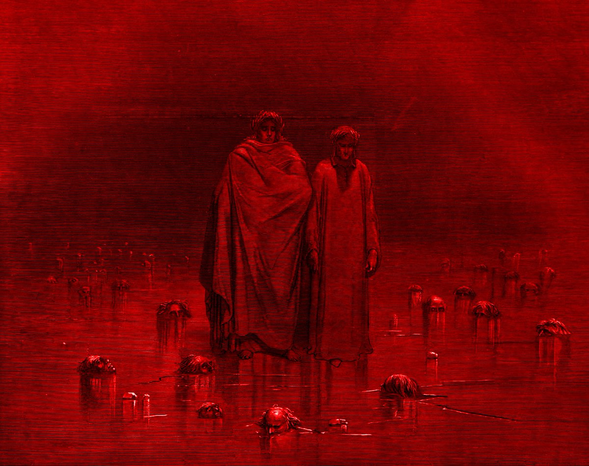 Virgil And Dante In Hell