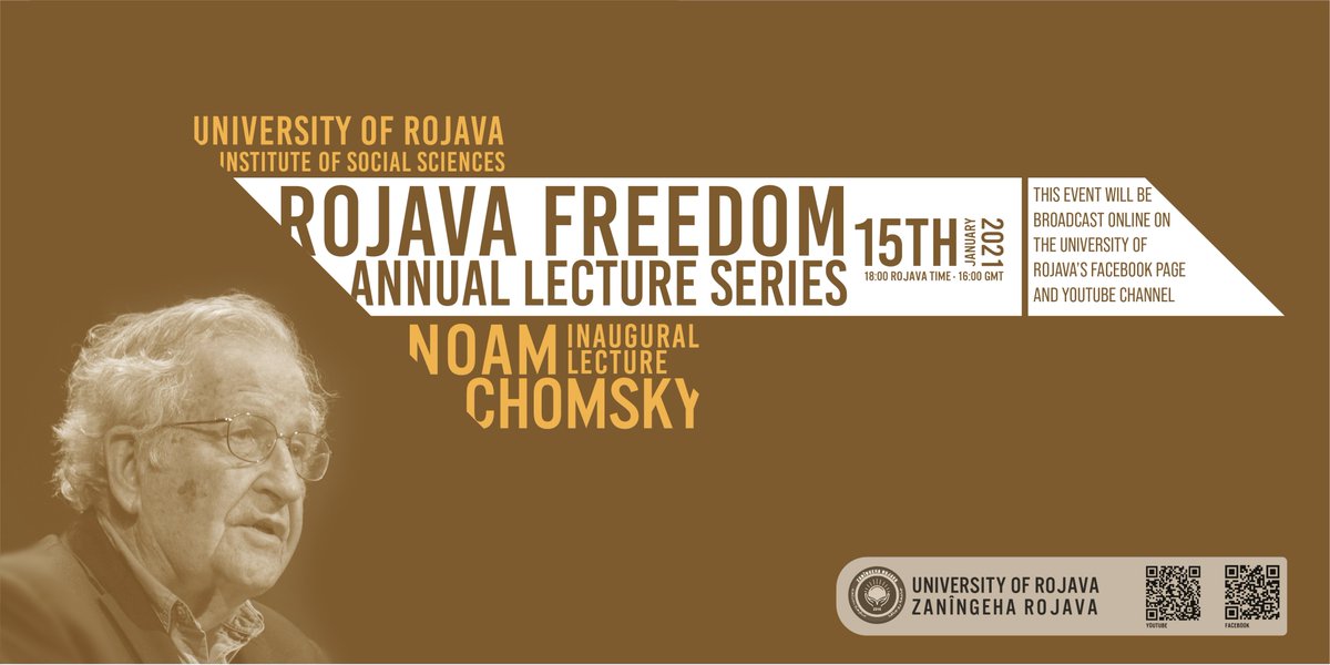 Noam Chomsky is lecturing at Rojava University in Qamishlo : r/Anarchism