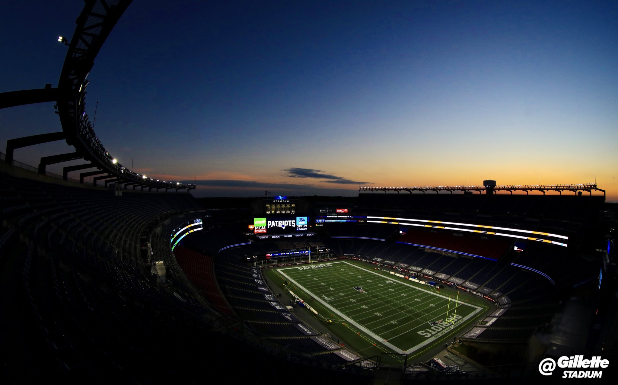 Patriots Field At Night