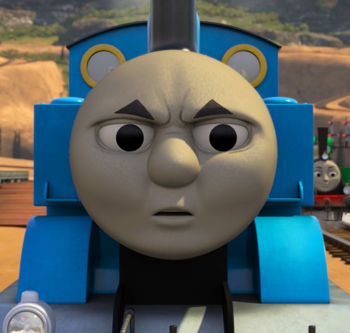 Thomas The Train Mad Face
