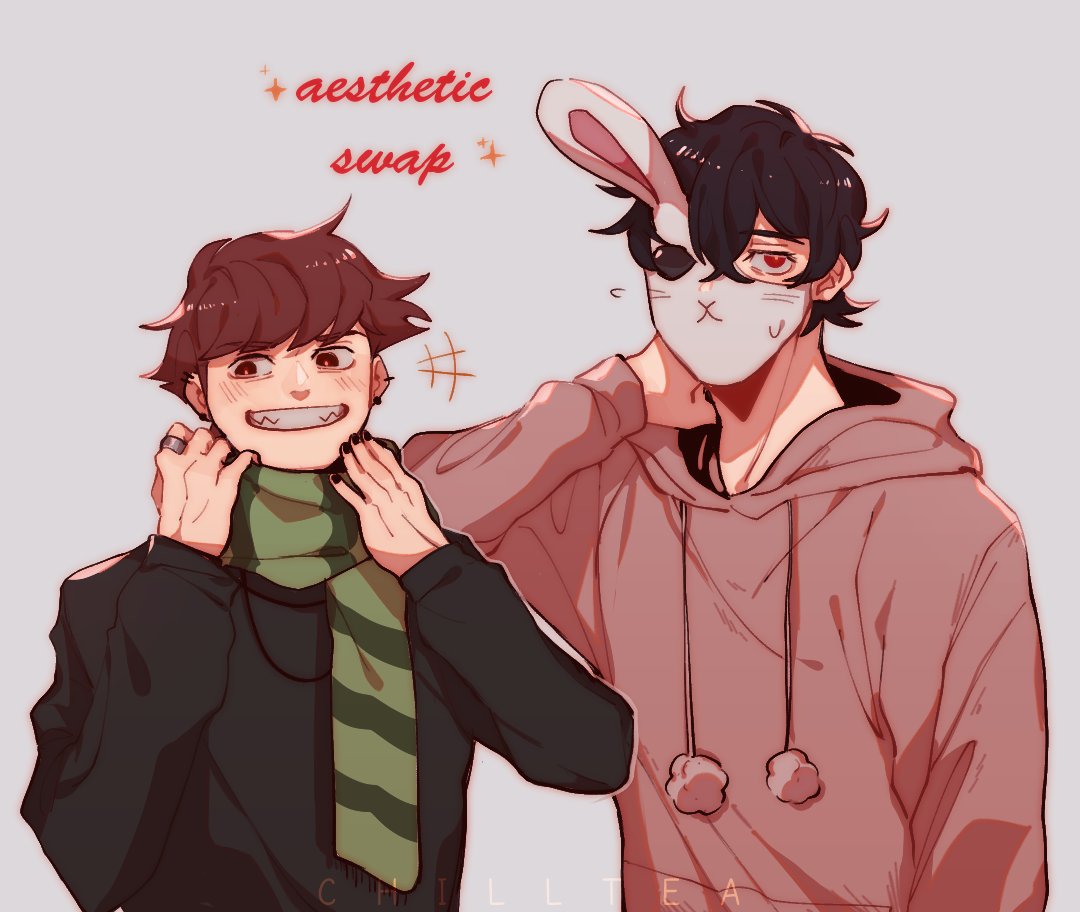 aesthetic swap! design inspired by: @osoebo 」ChillTea🍀☕の漫画