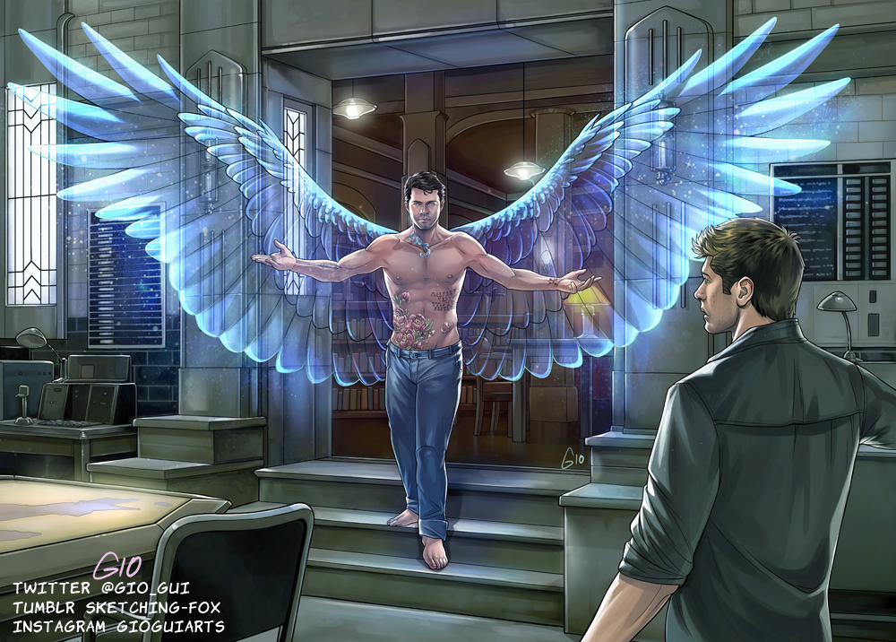 Castiel Tumblr Wings