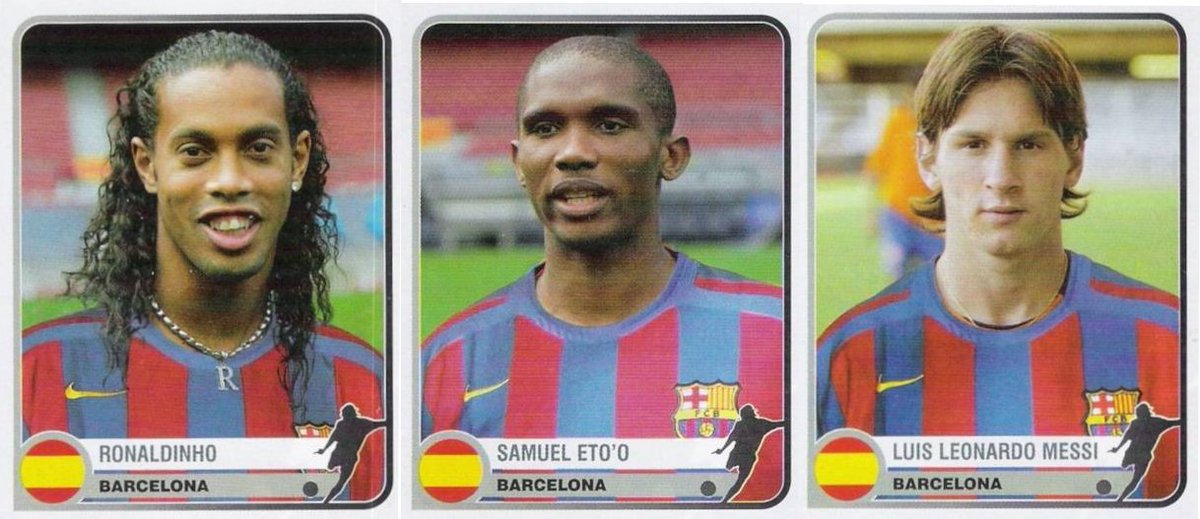 Messi And Ronaldinho And Eto