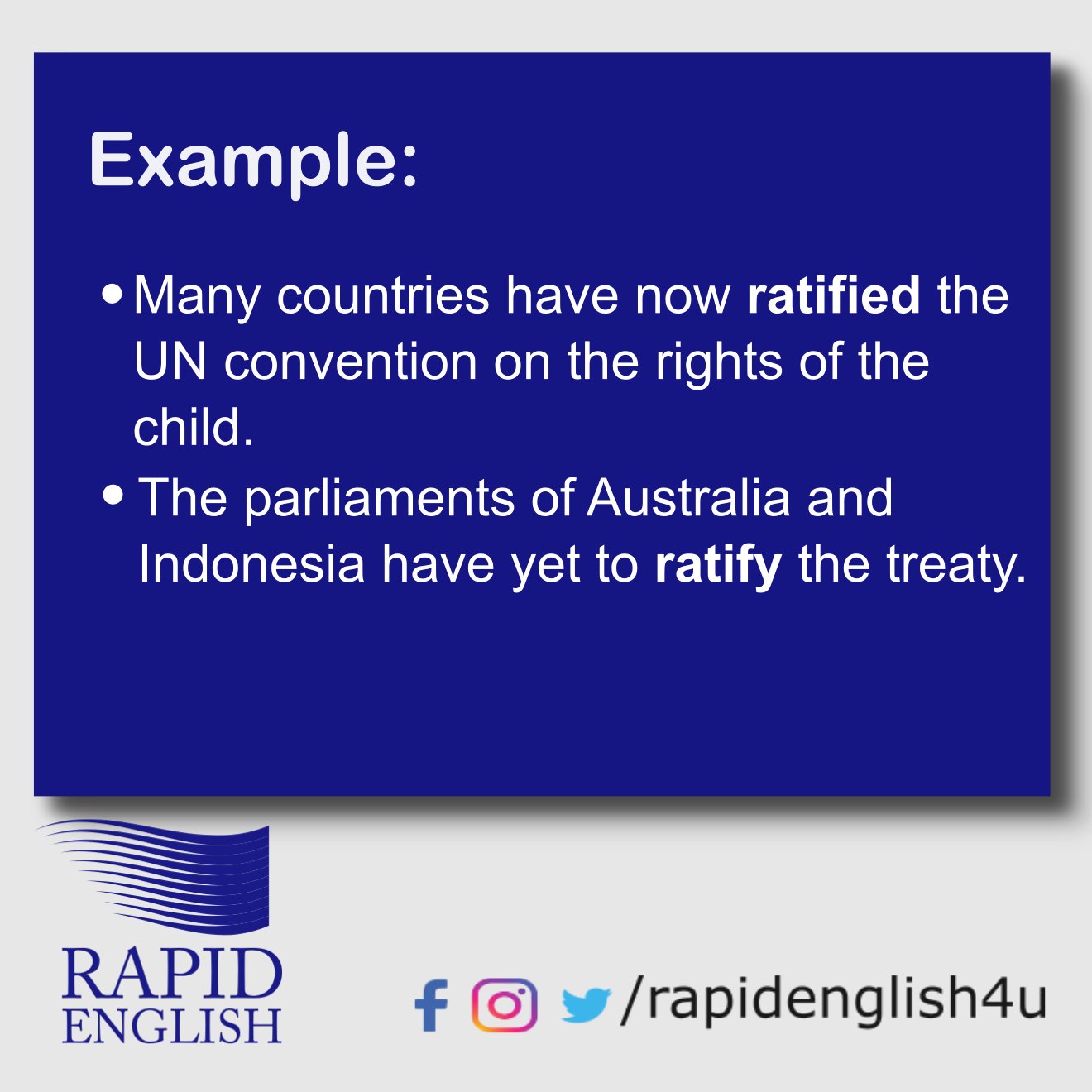Rapid English on X Ratify Meaning with Example. vcoabulary rapidenglish4u https t EroTipgvpU X