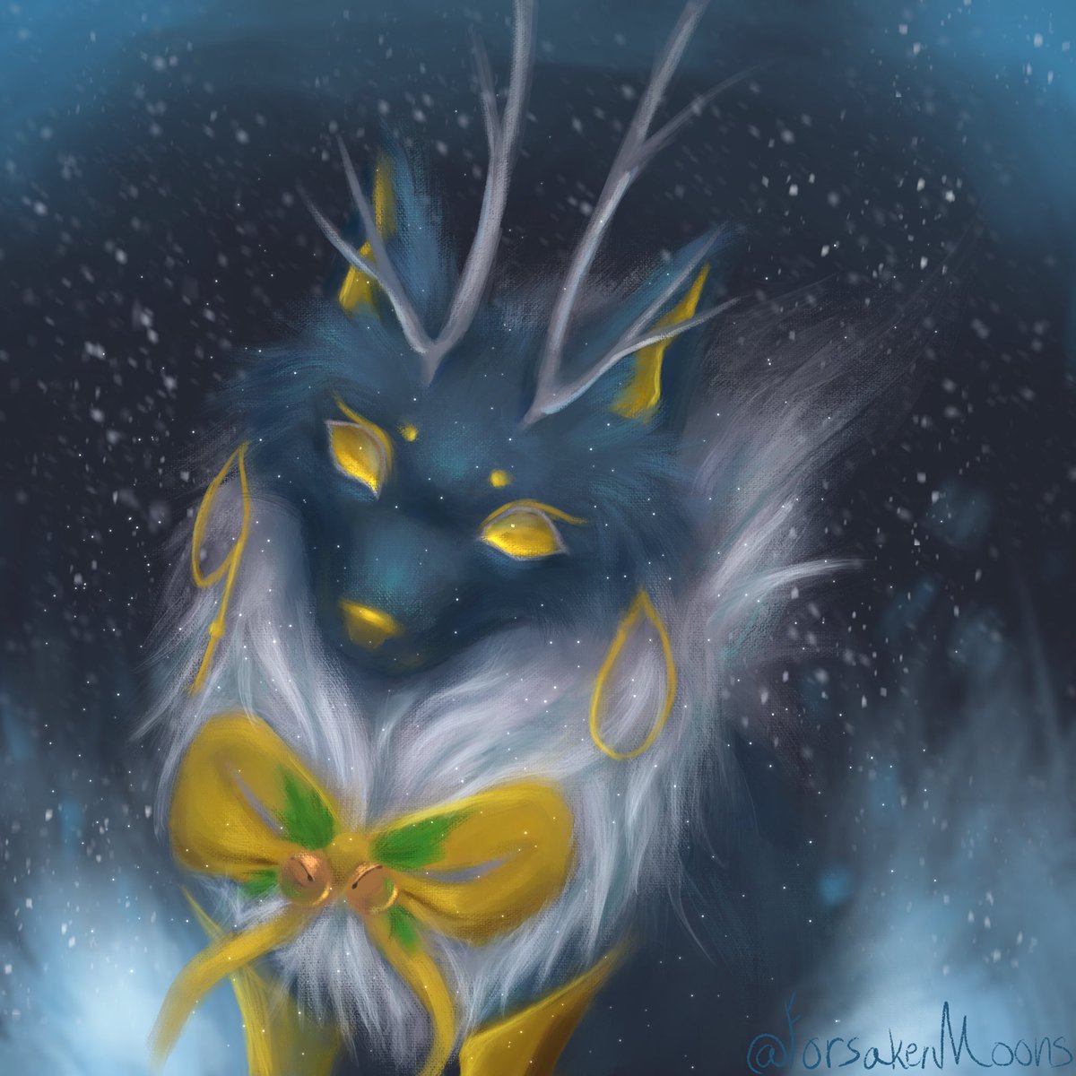 「gleam christmas ika is pretty cool #Loom」|moonのイラスト