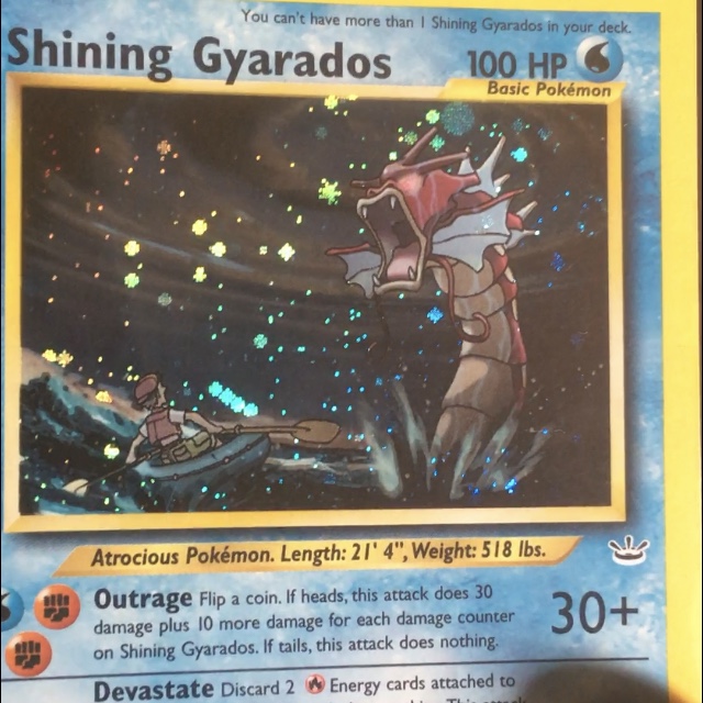 Shiny Gyarados Card
