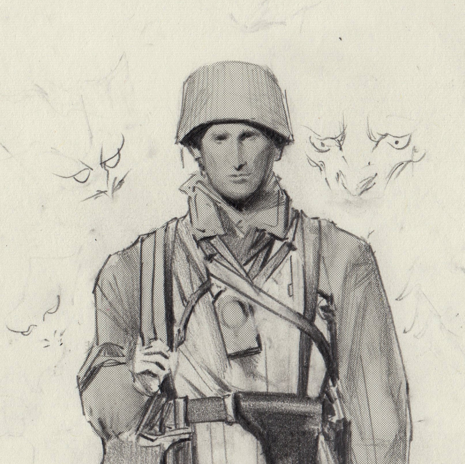Ww2 German Soldier Drawing
