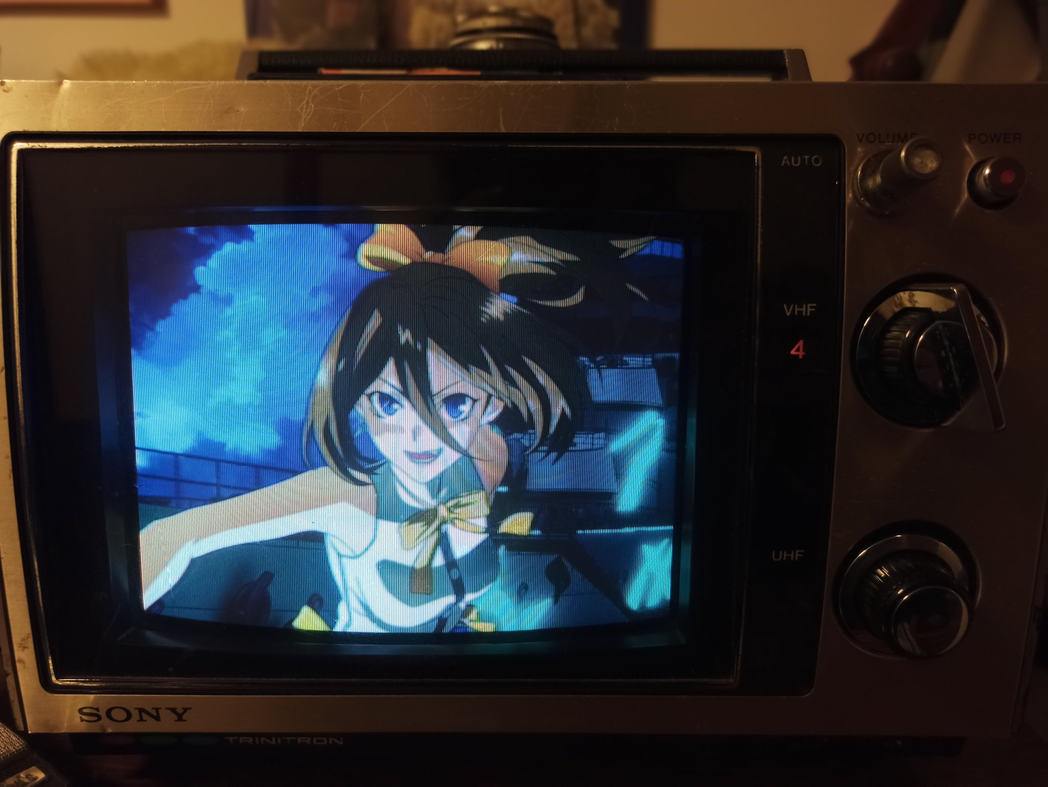I put waifus on a vintage TV on Twitter: "Kirishima - Arpeggio of Blue Steel Sony KV-9000E ...