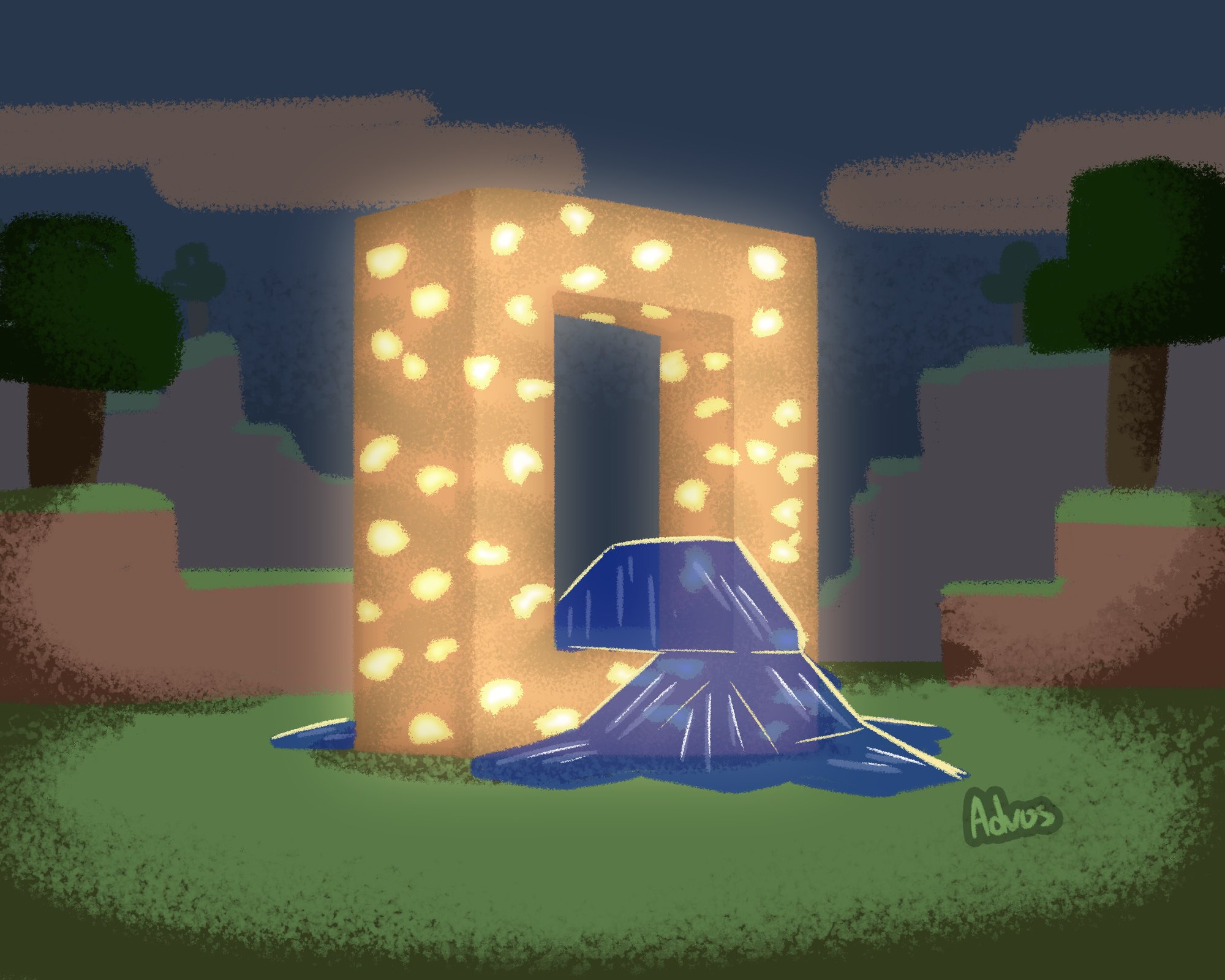 Minecraft Papercraft Aether Portal