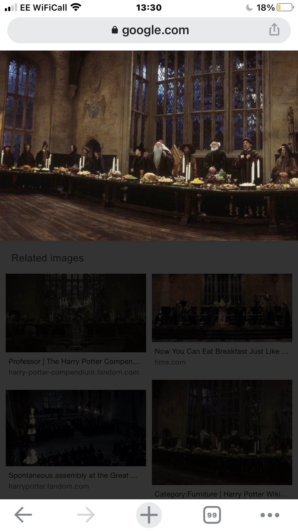 Hogwarts Staff Table