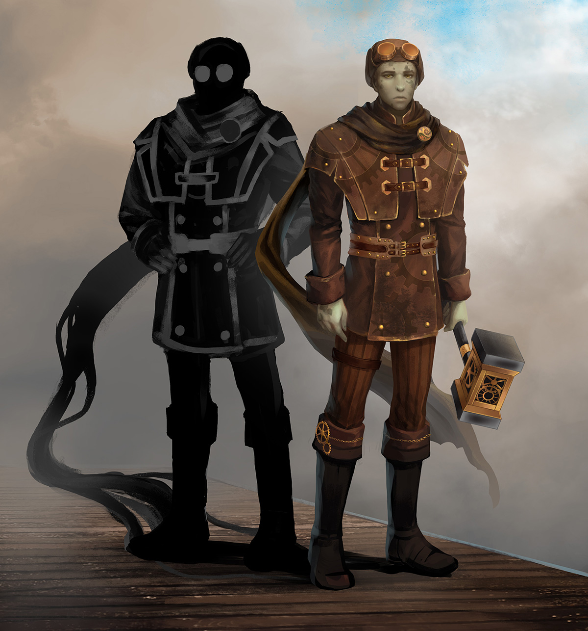 Steampunk Knight Art