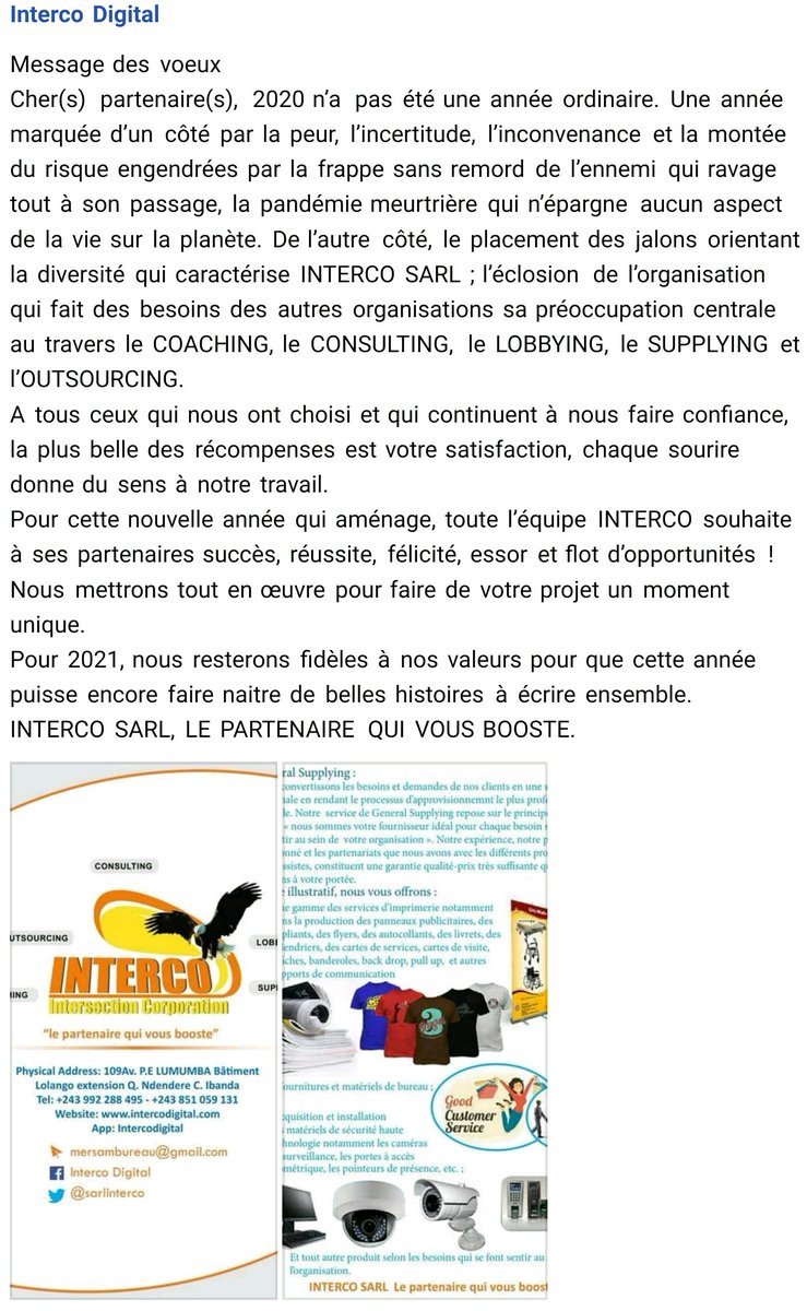 INTERCO Sarl (@SarlInterco) | Twitter