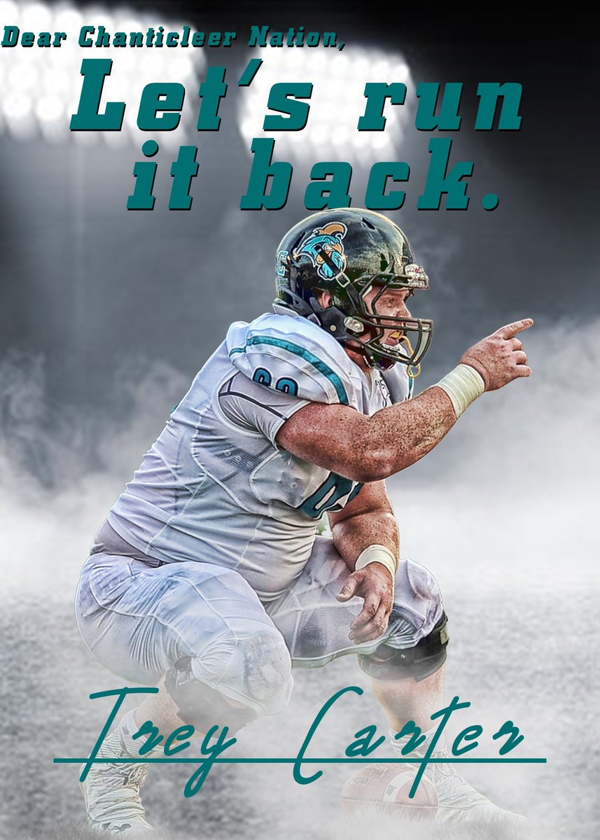 Coastal Carolina Guard Trey Carter returning for 2021 season : r/CFB