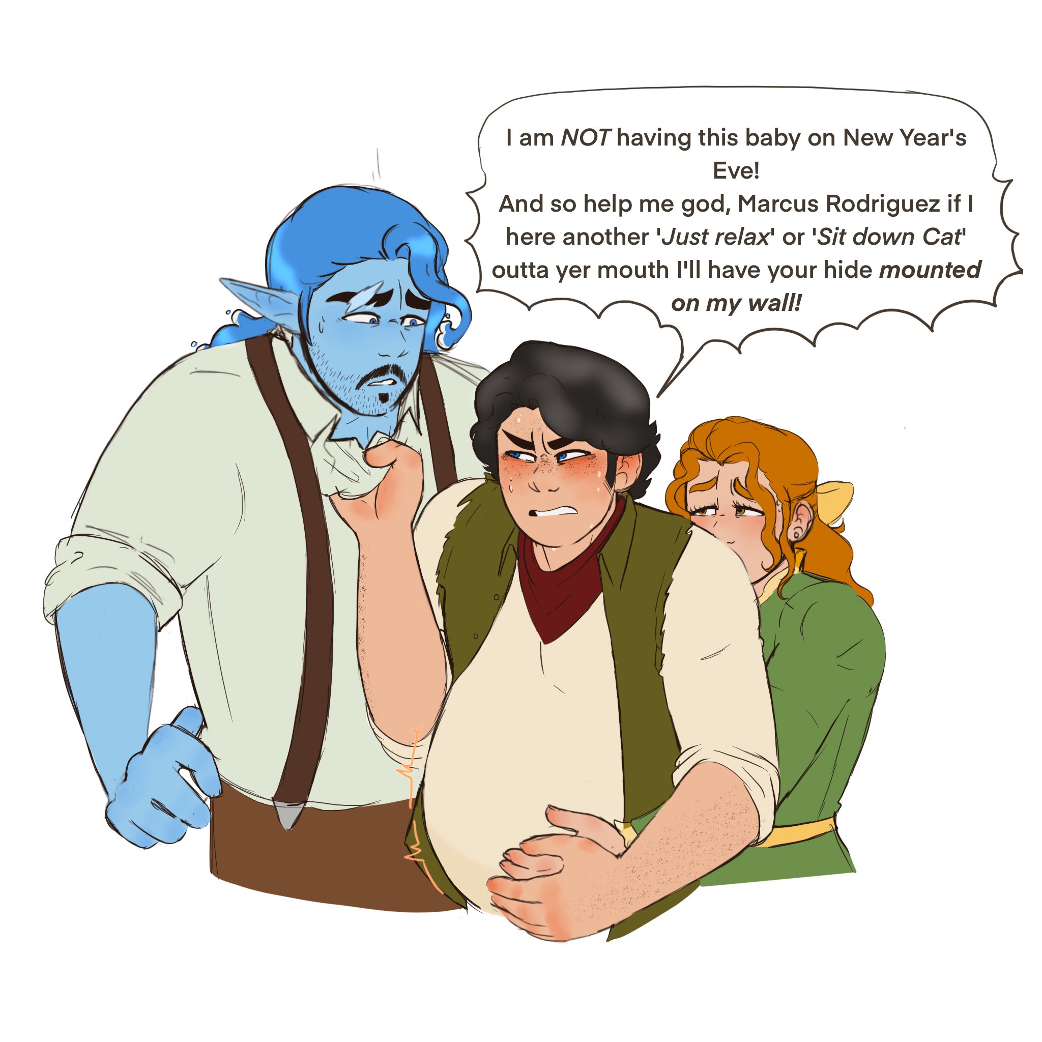 🔞Paps- COMS OPEN🔞 on Twitter: "// tw : mpreg / labor 🎊🎊Happy New Year!! 🎊🎊 (this isn't ...