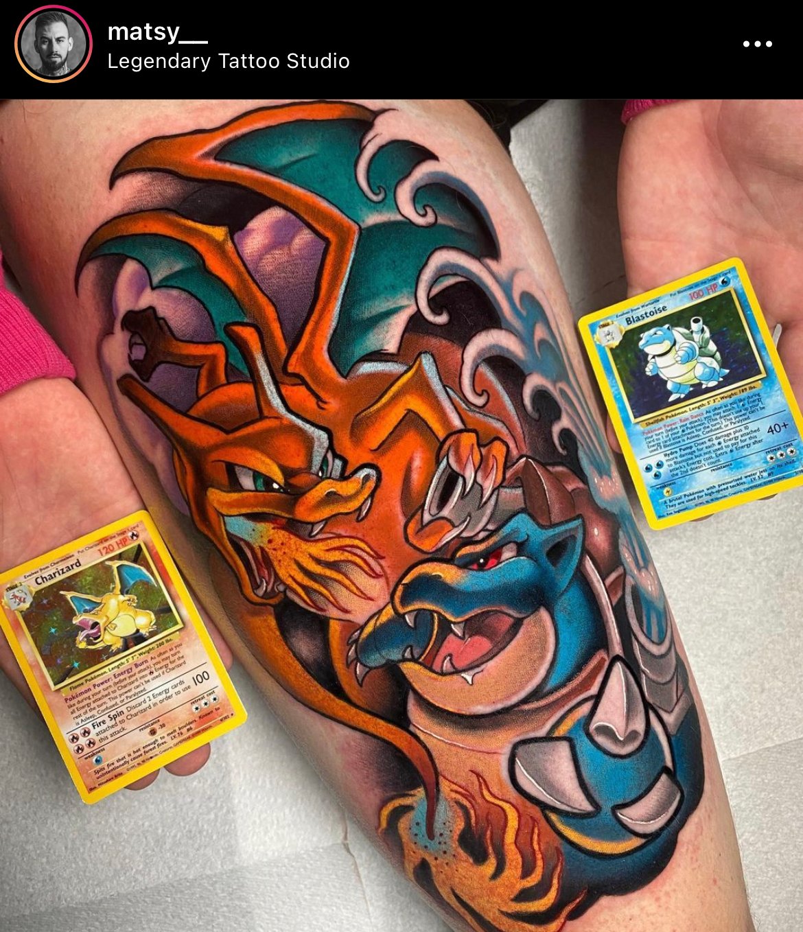 Mega Charizard Tattoos