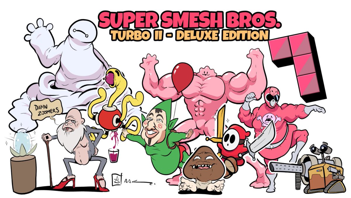 「SUPER SMESH BROS: Turbo II Deluxe Edition Drew a Smash drea」Aaron ...