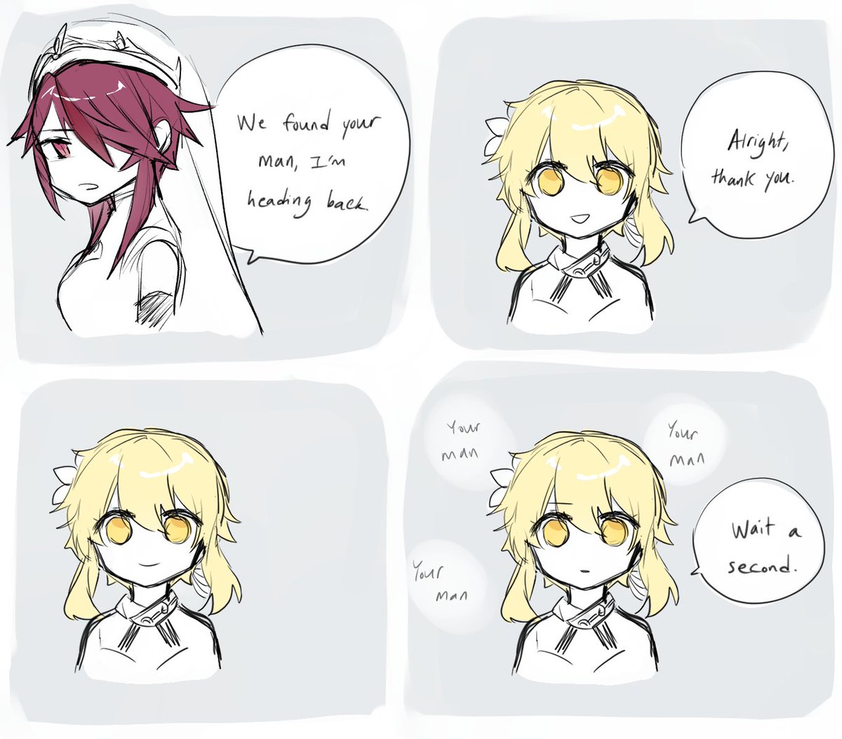 「albedo and lumine are cute together,, #G」|Hey是Seiの漫画