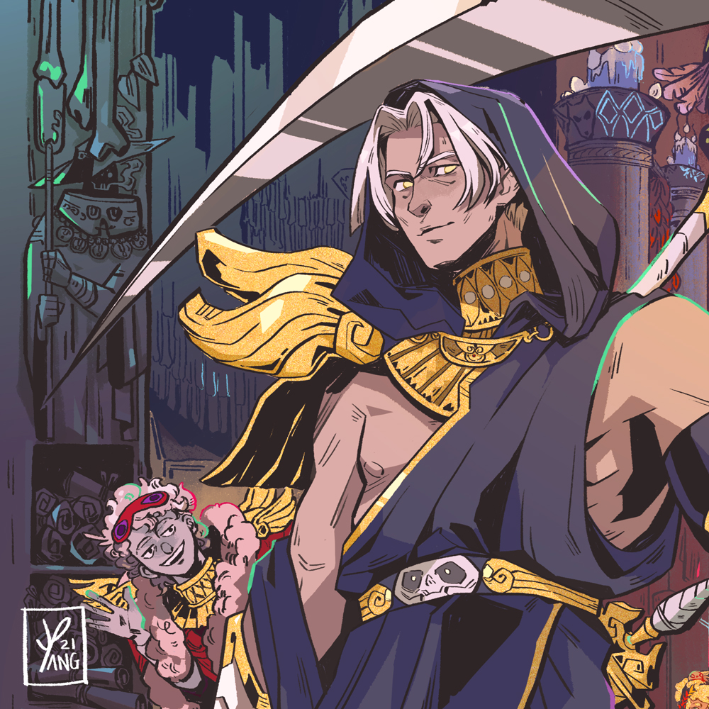 「few closer-ups #thanzagmeg #thanatos #」|J 🦐 → c2e2 J-05のイラスト