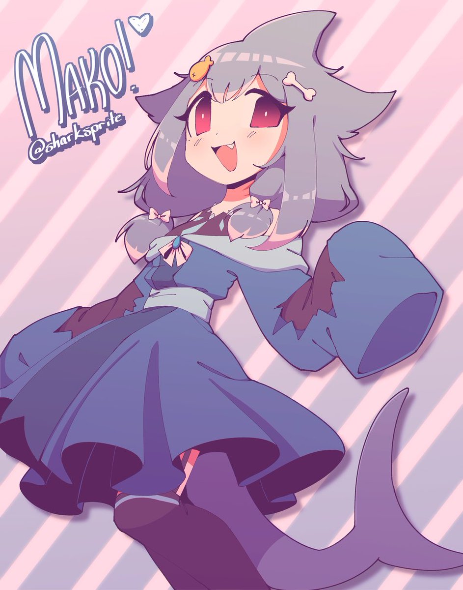 「princess of da sharks! mako the shark! c」|🦴🦈 mako sameshima !のイラスト
