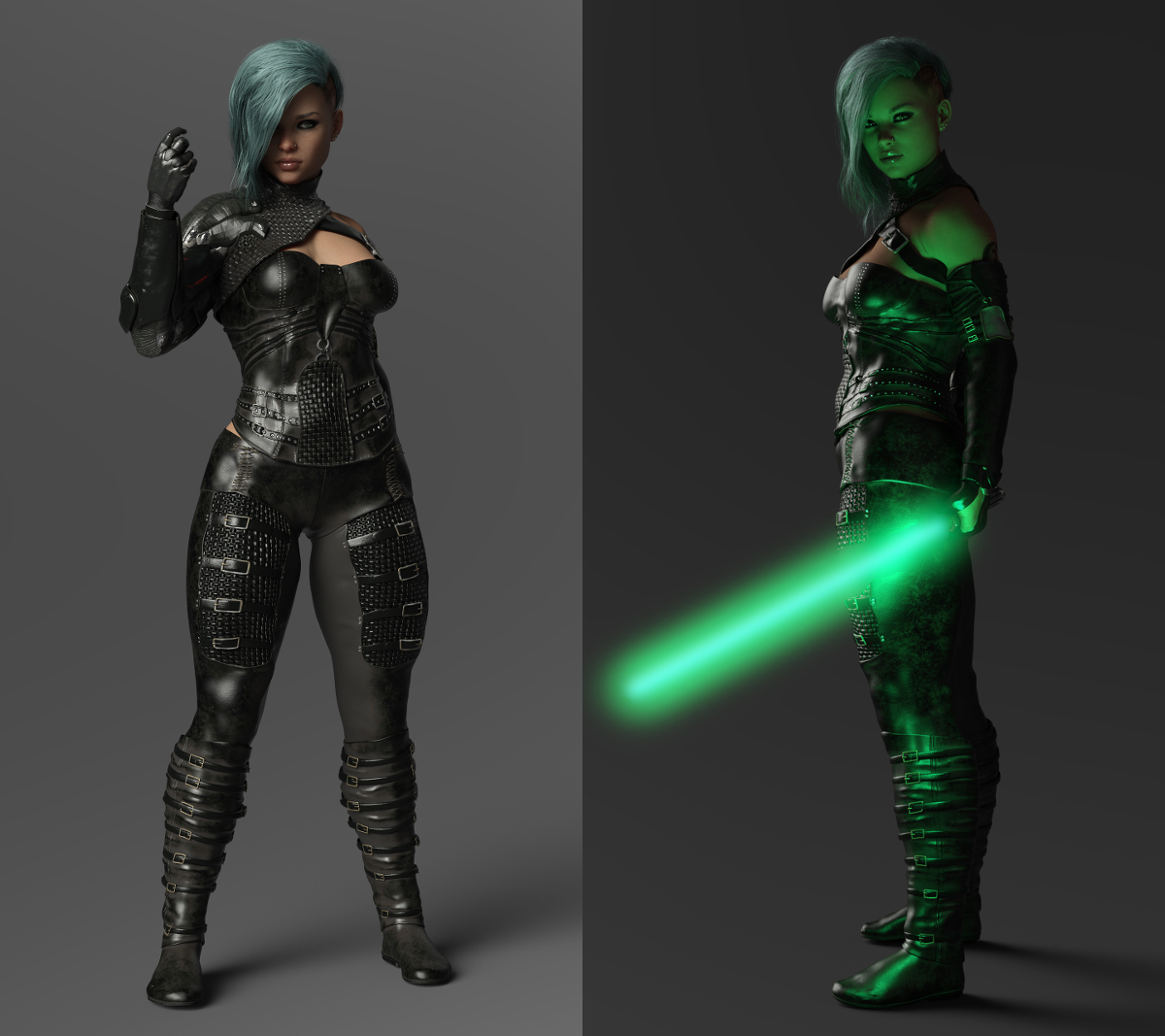 ManbaSamaR on Twitter: "Jedi Knight Emi #3DCG #DAZ-Studio #女の子 #SF #スターウォーズ #sword #ライトセーバー ...