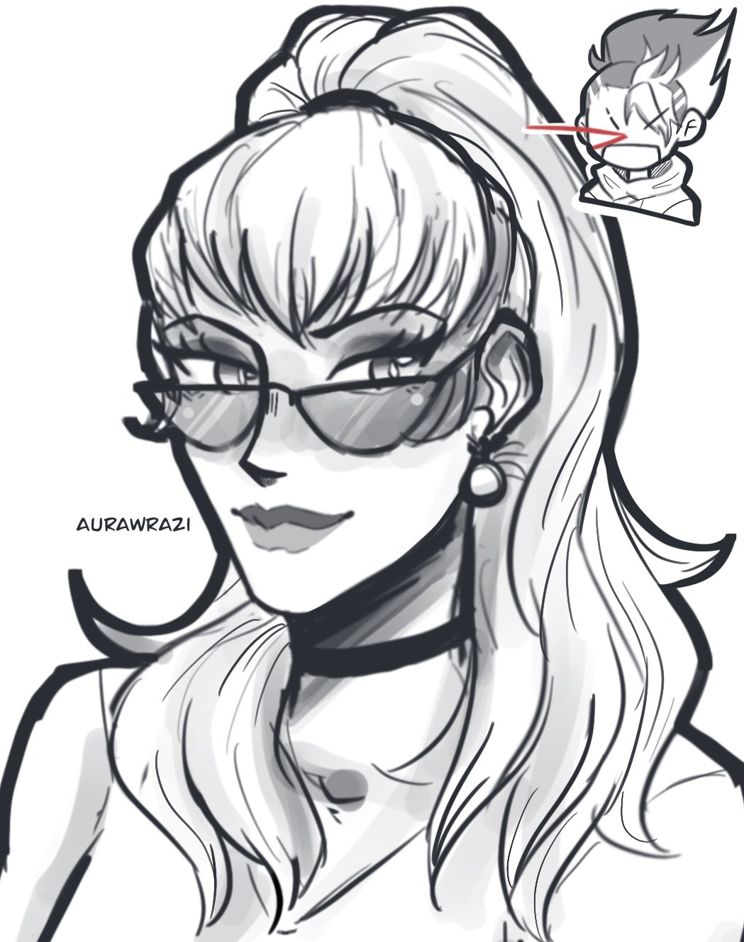 How To Draw A High Ponytail