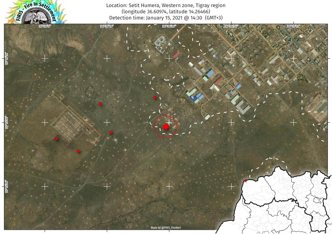 Fires have been detected on the outskirts of Humera town bordering ...