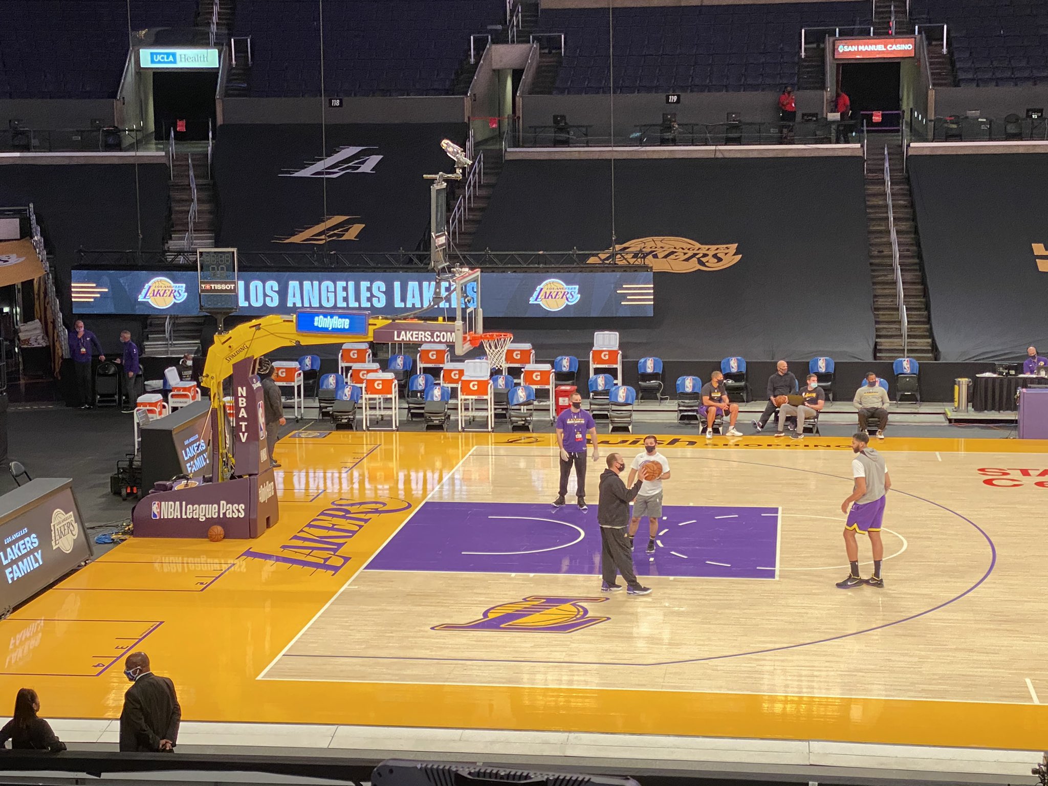Staples Center Lakers Court
