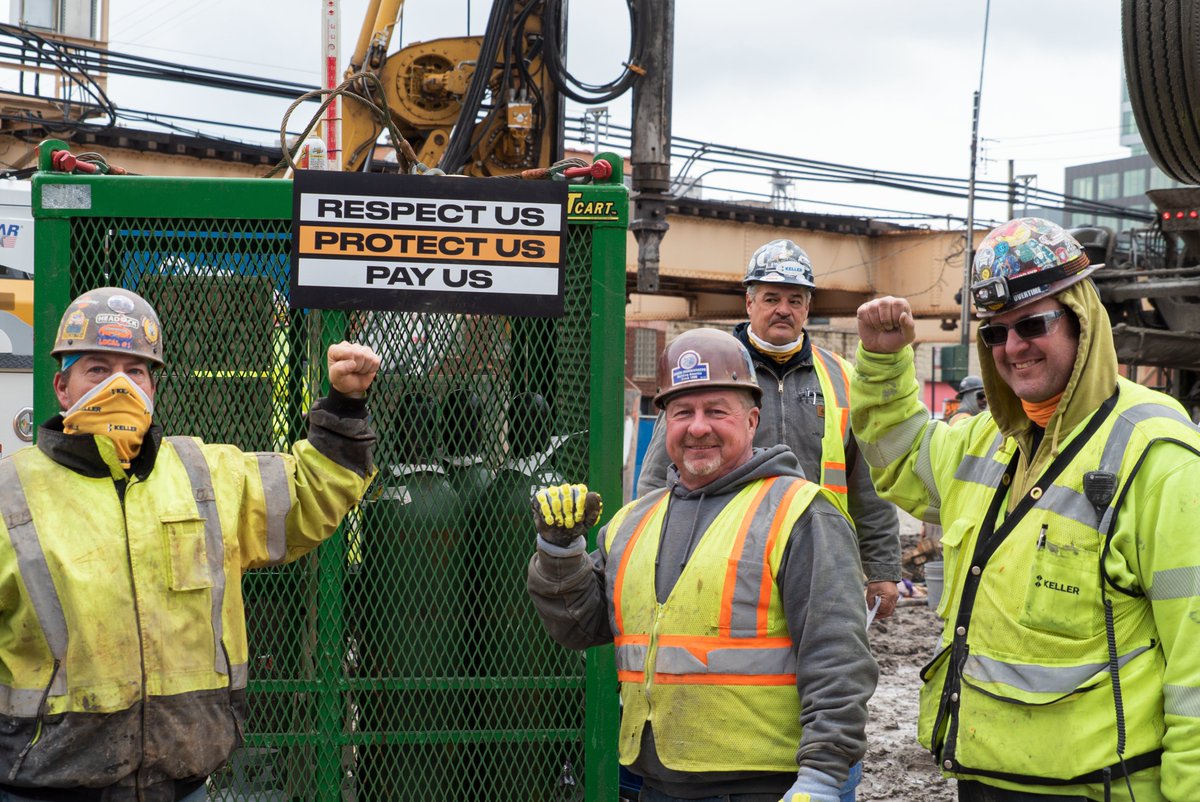 "We're union and we stand with these workers in their fight for a union ...