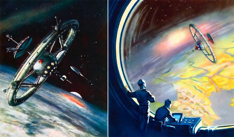 Retro Outer Space Art