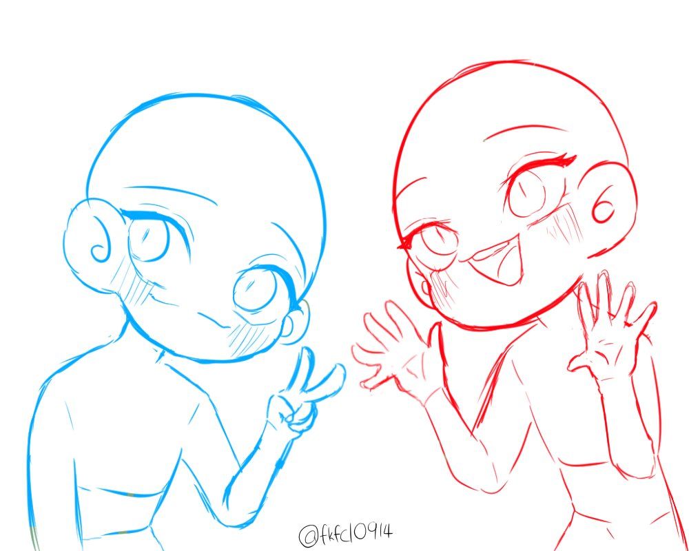 Best Friend Chibi Drawings