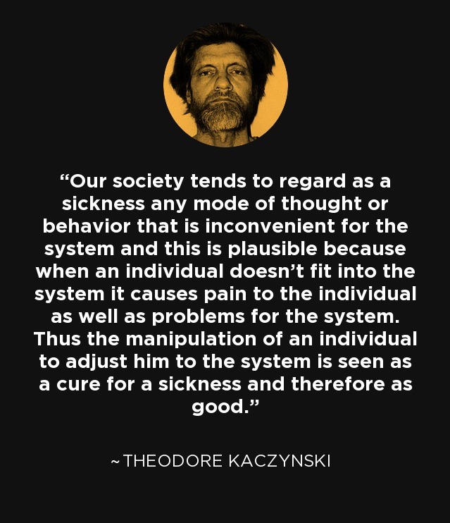 🌲Based Kaczynski Bot 📬 (@Kaczynskibased) | Twitter
