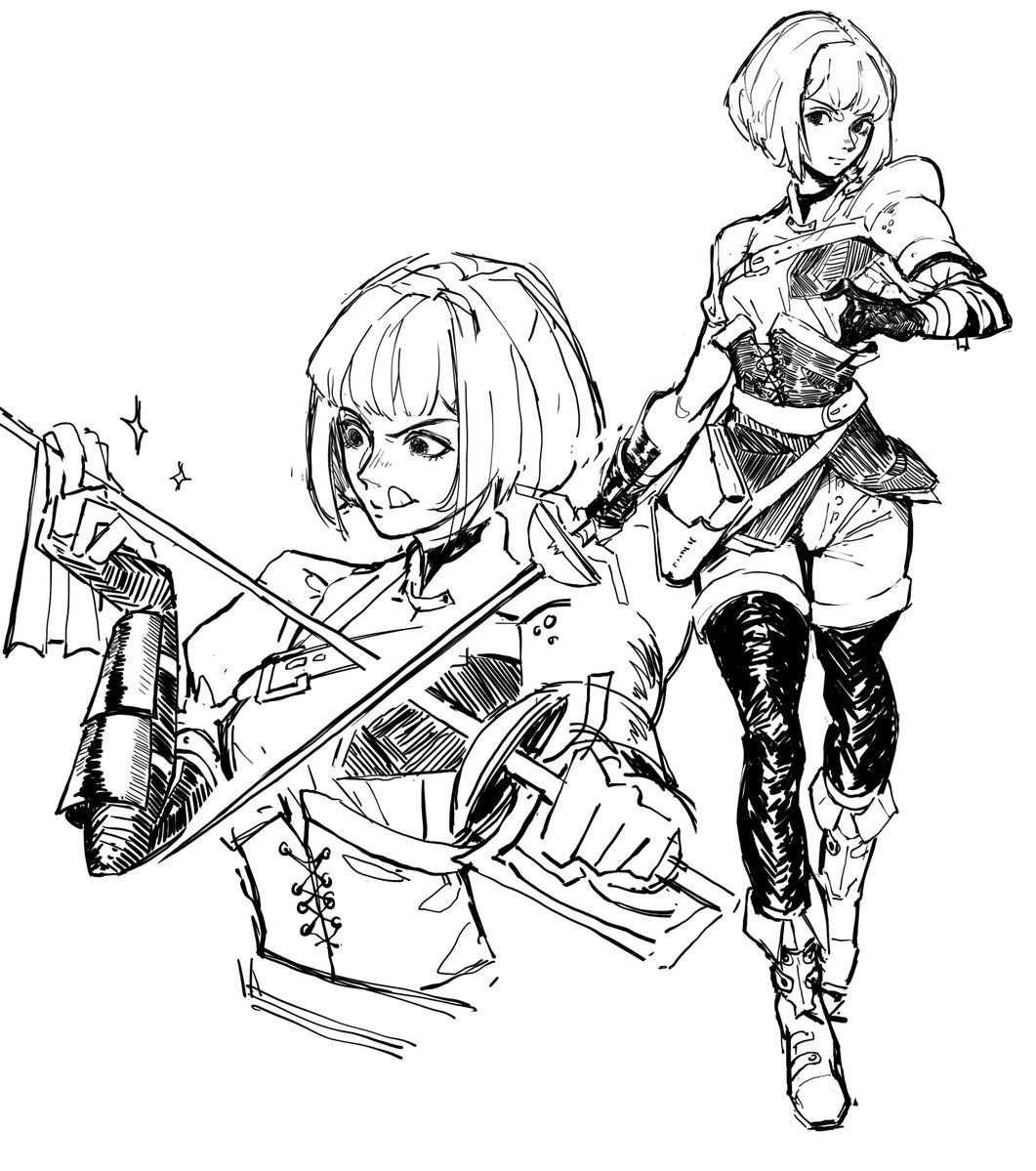 「Agatha. Cute lil OC you got there @agrafl21, mind if i d-dra」Enn Matienの漫画