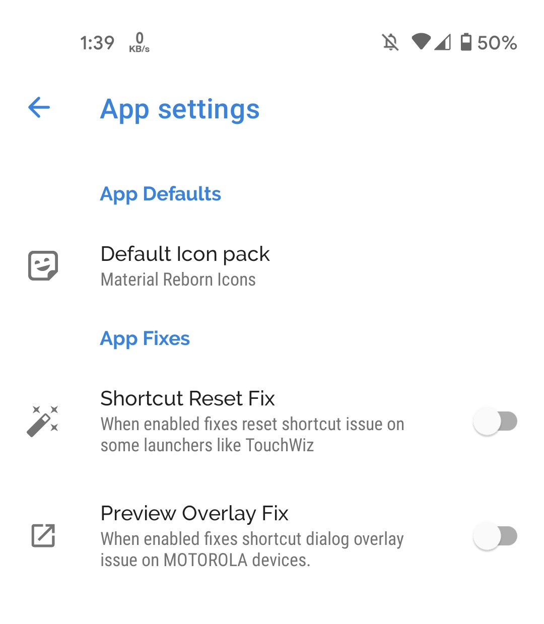 Android Default Icons
