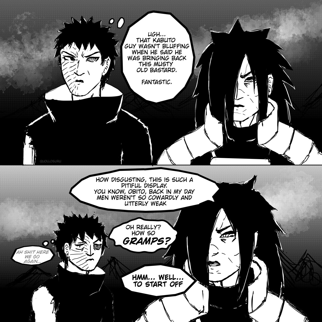 Madara Uchiha And Obito Manga