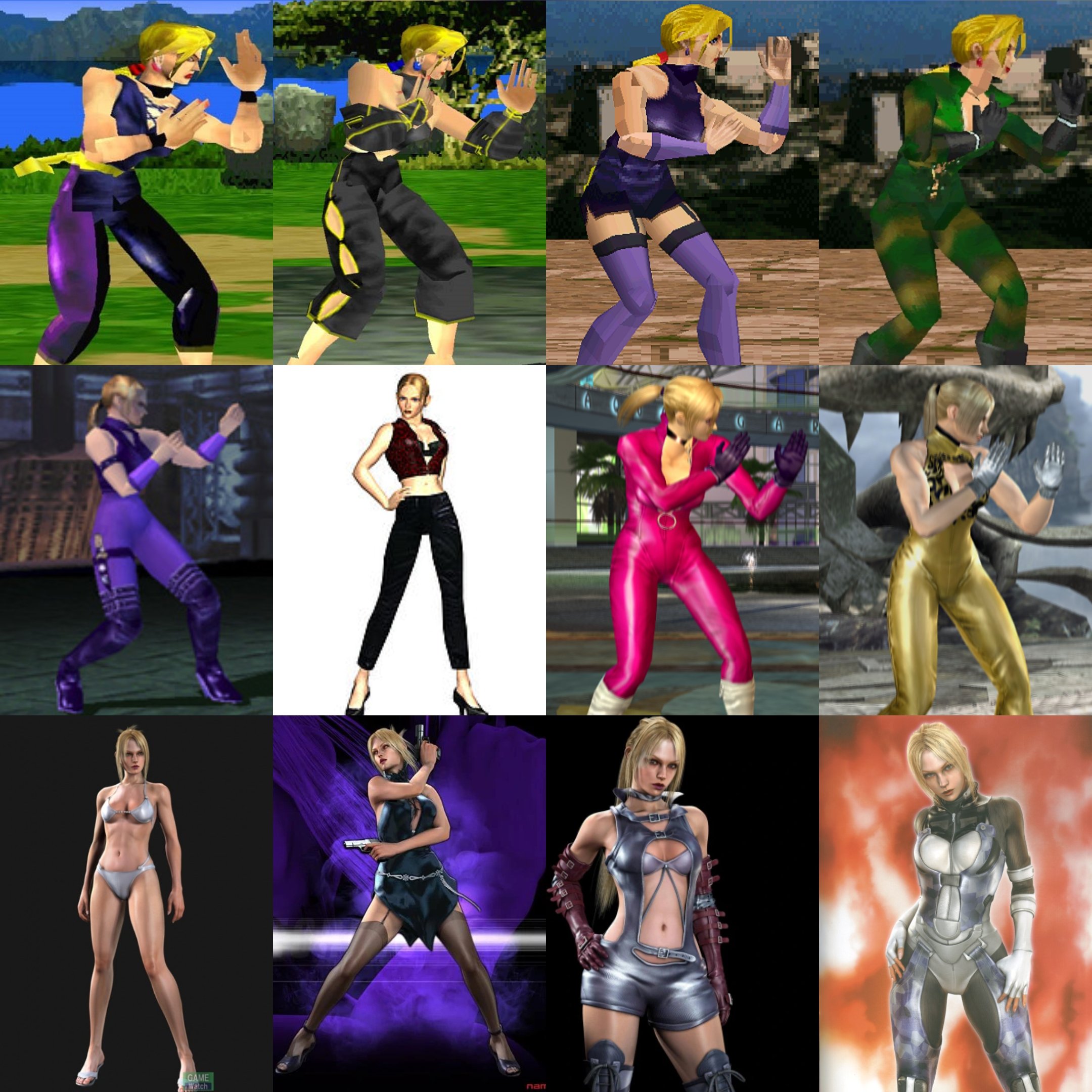 Tekken 6 Nina Costumes