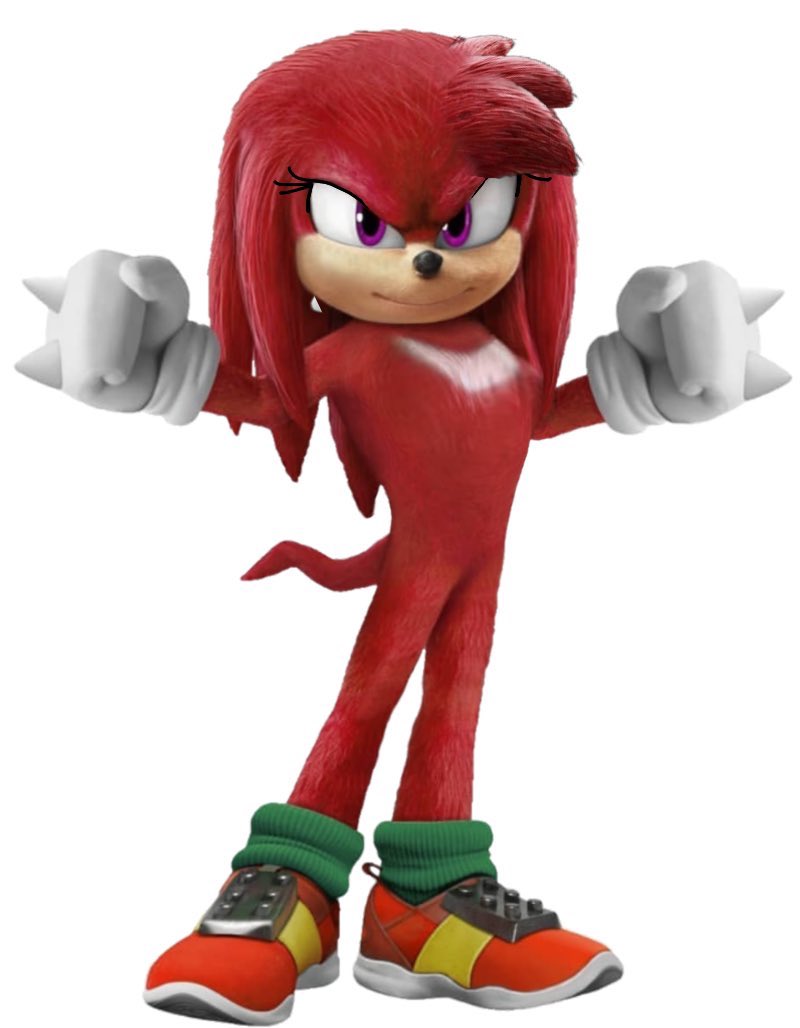 Knuckles The Echidna As A Girl
