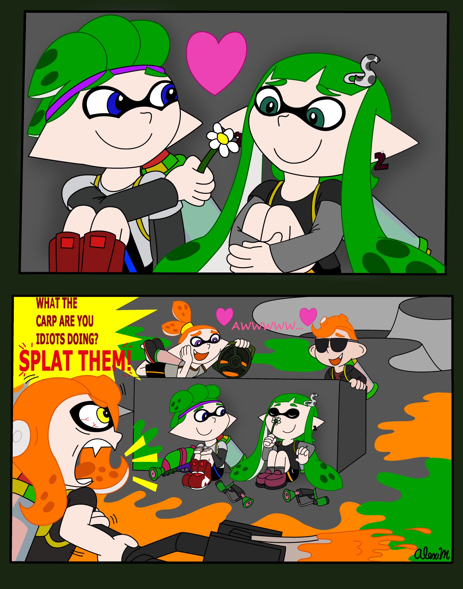 (Alex) ComedyEstudios on Twitter: "Today I was bored so I made a Splatoon Comic. #Splatoon2 # ...