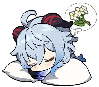 「A higher resolution sleeping Ganyu and a」|AE Entropyのイラスト