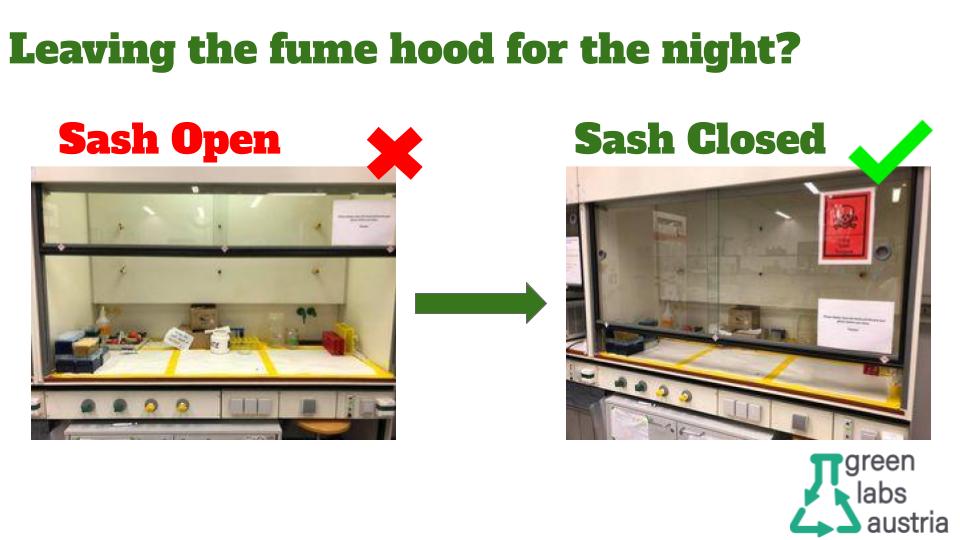 Fume Hood Caution Signs