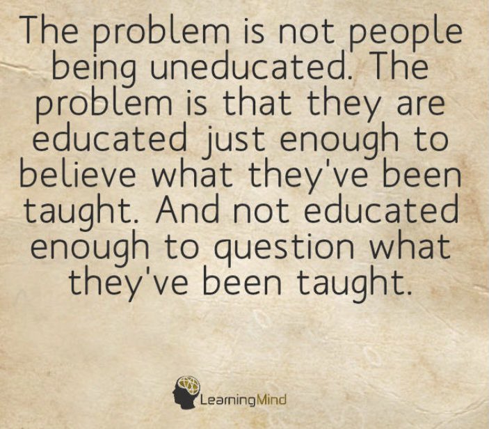 Educated People Vs Uneducated People