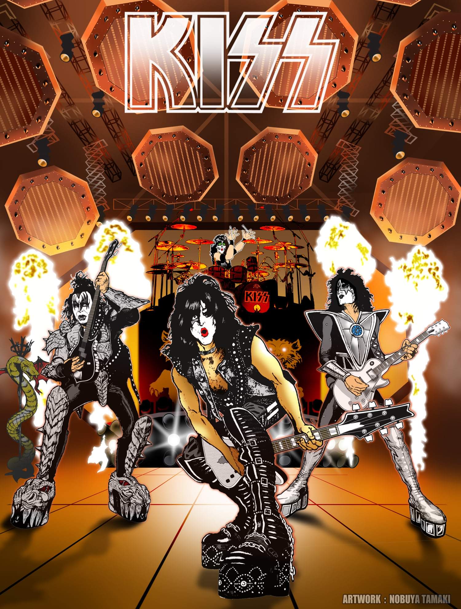 Kiss Band Art