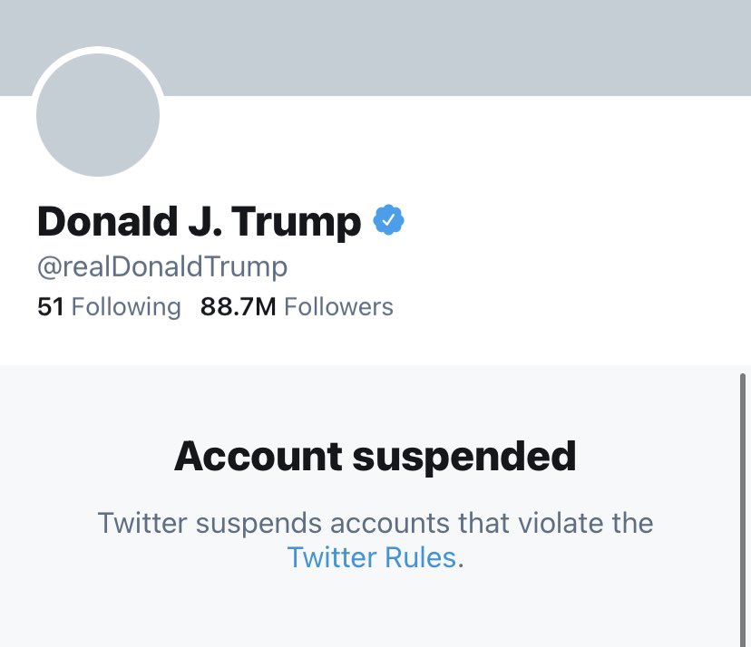 Twitter permanently suspends Trump's account, citing risk of 'further ...